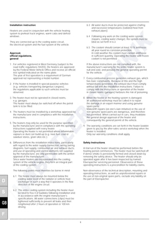 Eberspahcer Hydronic 10 Technical Manual | PDF