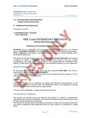 Ebe`s and technology protocol | PDF | Science