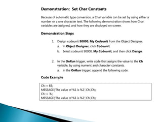 ASSIGNMENT STATEMENTS AND | PPT