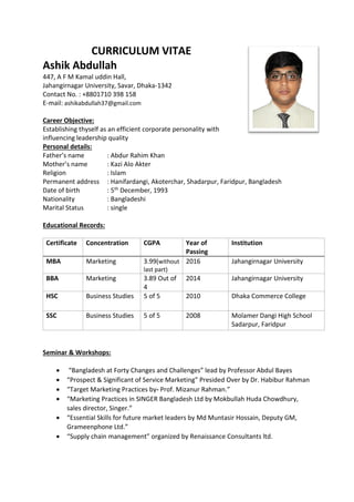Ashik resume_cor | PDF