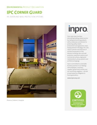 Inpro Corner Guard EPD | PDF
