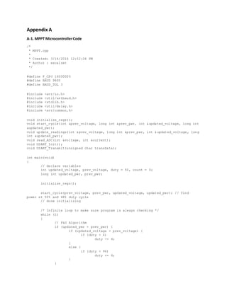 MPPT Final Report | DOCX