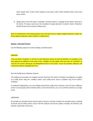 MongoDB Replication and Sharding | PDF