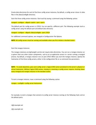 MongoDB Replication and Sharding | PDF