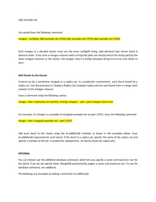 MongoDB Replication and Sharding | PDF