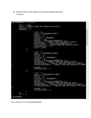 MongoDB Replication and Sharding | PDF