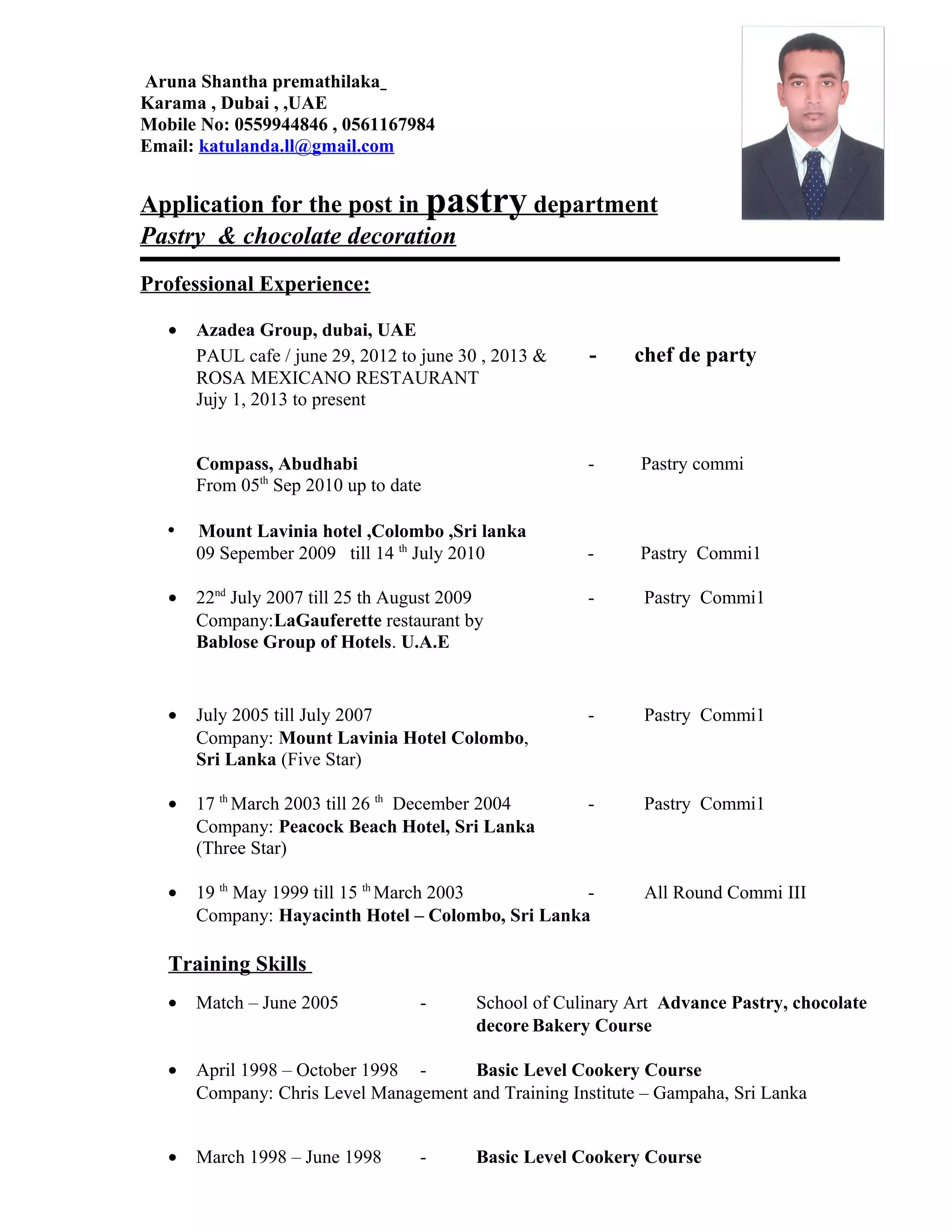 CV Aruna Shantha New (4) | PDF