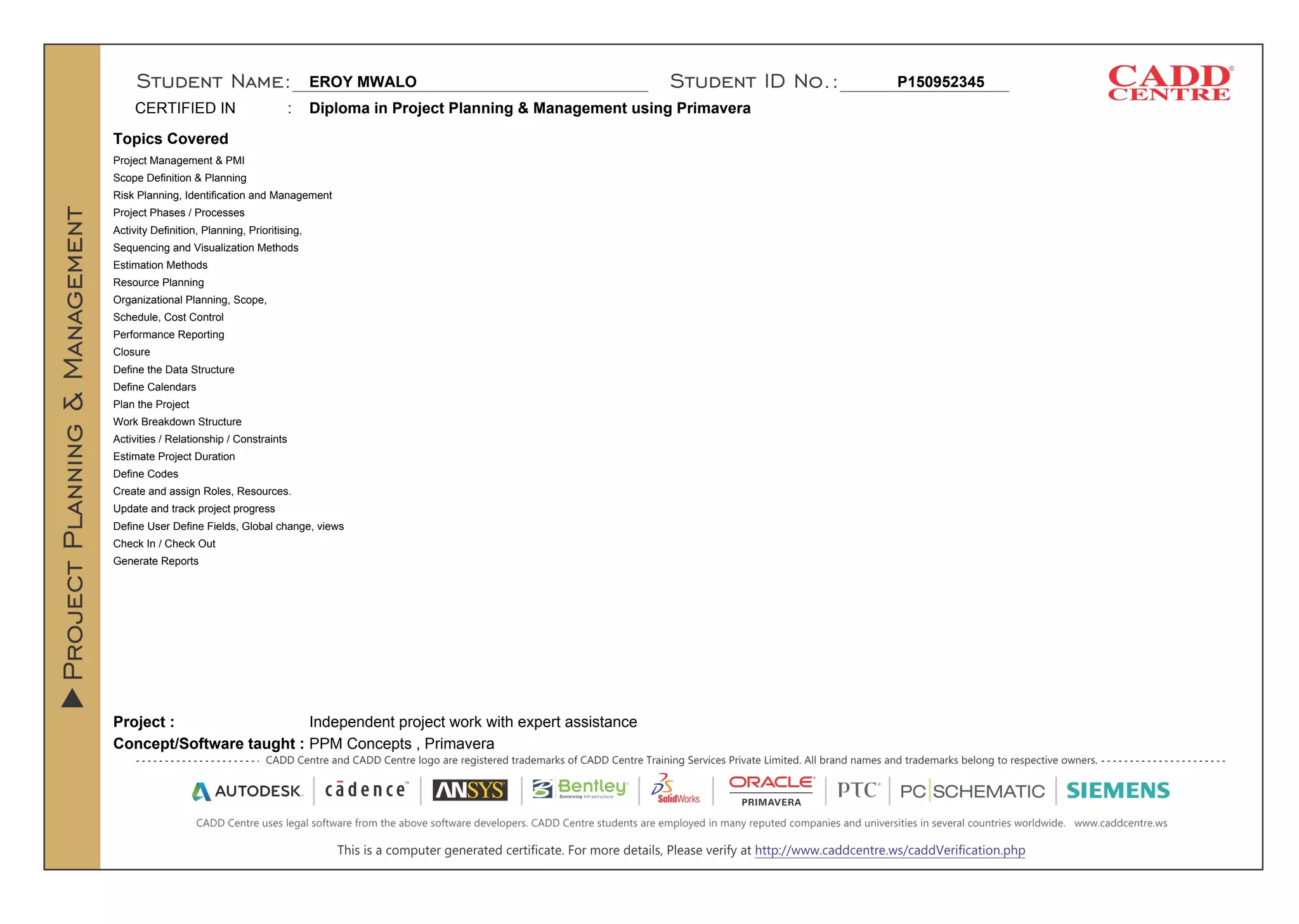 caddcentre_certificate(1) | PDF