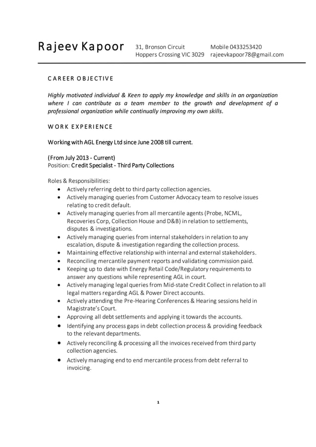 Rajeev Resume (4) | PDF