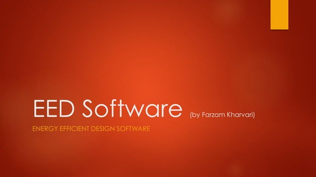 EED Software Products | PPT