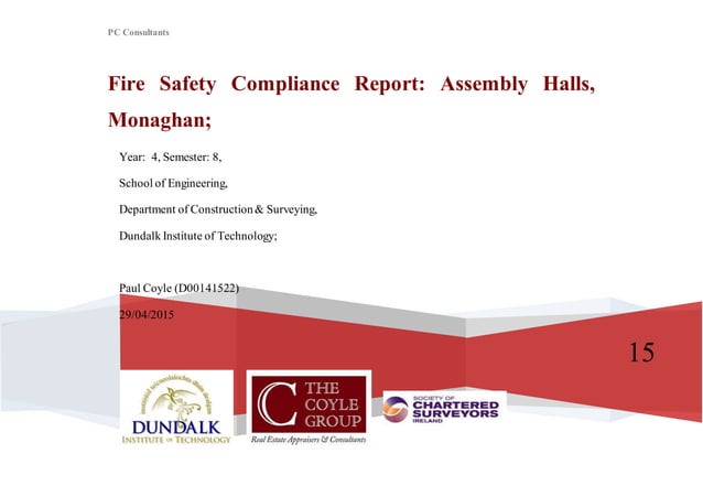 Fire Safety Compliance Report | DOCX | Civil Engineering Industry ...