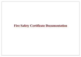 Fire Safety Compliance Report | DOCX
