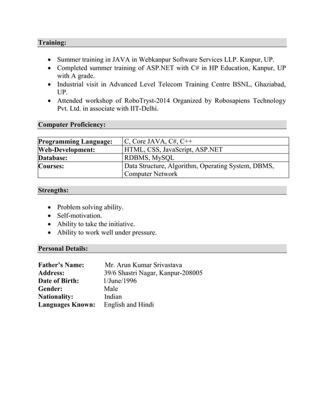 Navneet Srivastava-CV | PDF