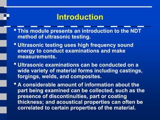 UltraSonic Testing.ppt
