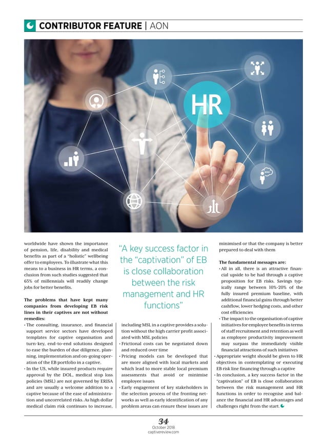 Aon - Employee Benefit Risks | PDF