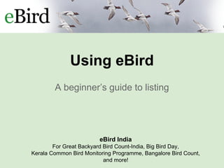 E bird introduction | PDF