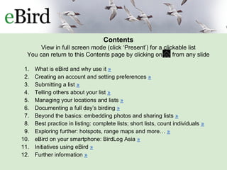 E bird introduction | PDF