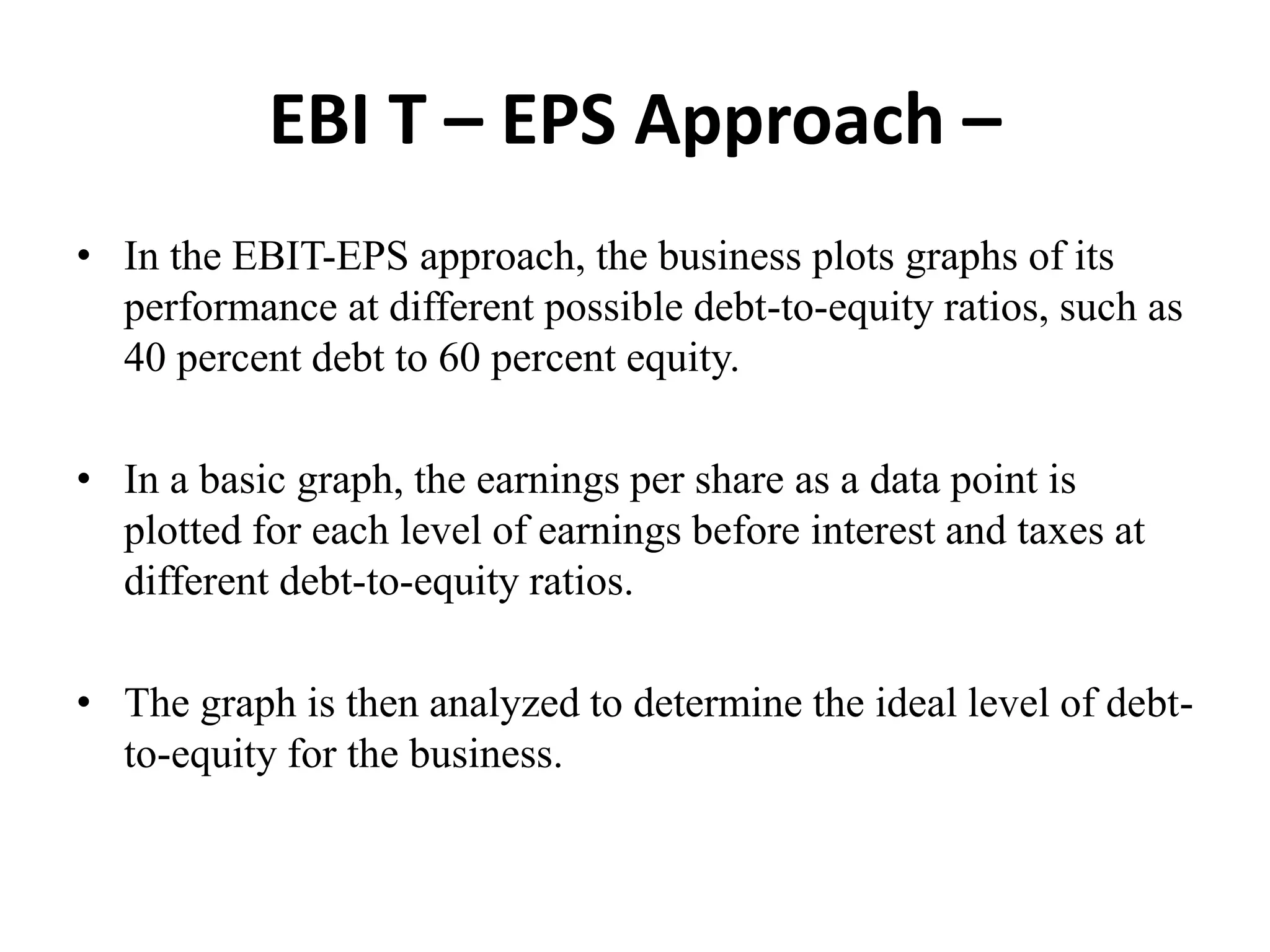 Ebit ebs analysis | PPTX