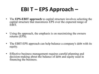 Ebit ebs analysis | PPTX