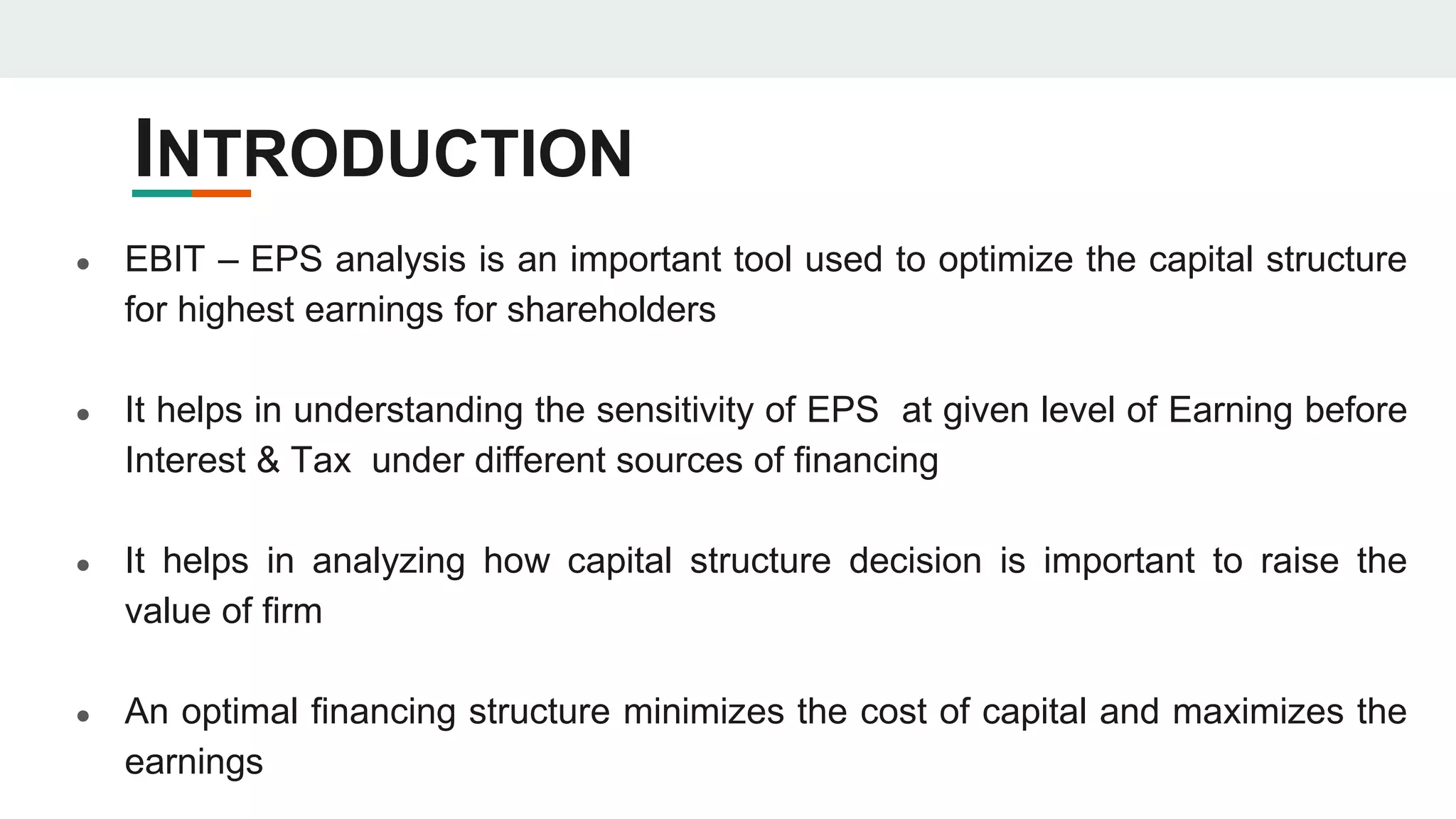Ebit - Eps Analysis | PPTX