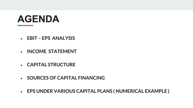 Ebit - Eps Analysis | PPTX | Stocks and Bonds | Personal Investing