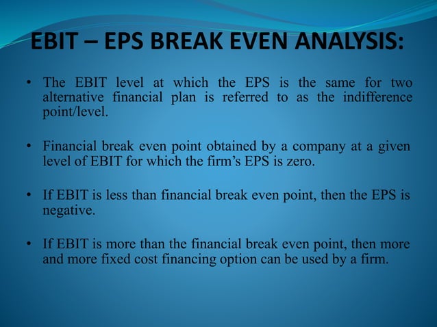 Ebit-Eps Analysis | PPTX | Stocks and Bonds | Personal Investing