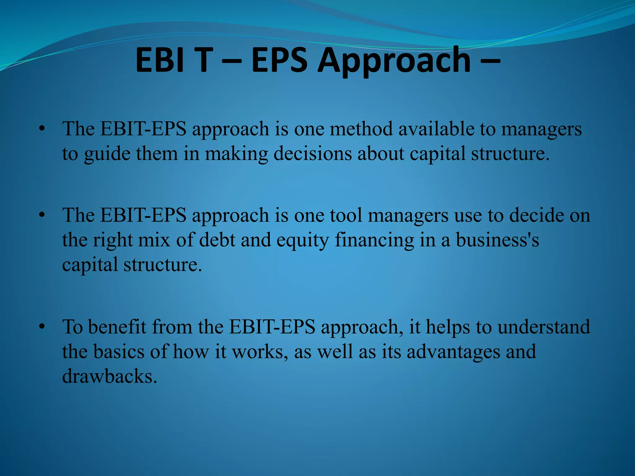 Ebit Eps Analysis: by Amanthakur | PPTX