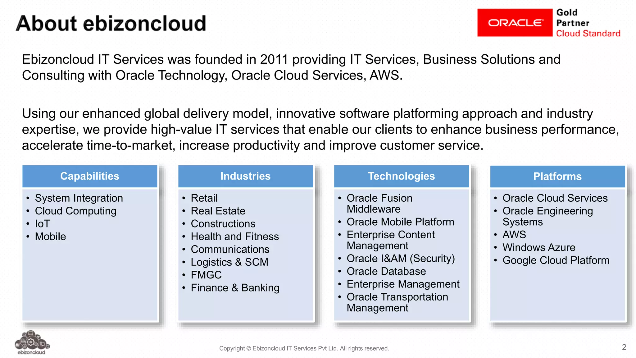 Ebizoncloud oracle cloudcapabilities_v1 | PPT