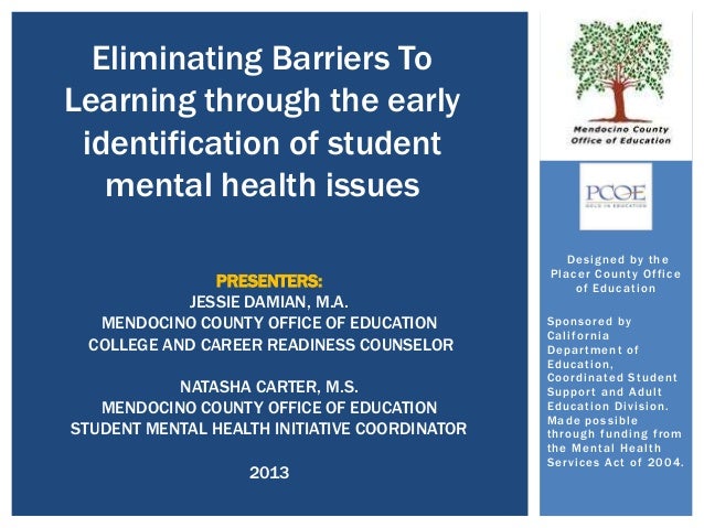 Eliminating Barriers to Learning training power point Eliminating Barriers to Learning training power point