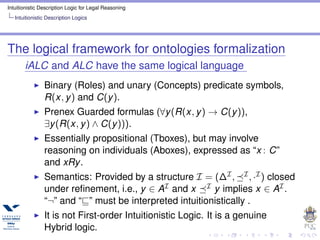 Intuitionistic Description Logic for Legal Reasoning | PPT