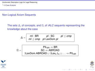 Intuitionistic Description Logic for Legal Reasoning | PPT