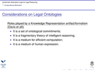 Intuitionistic Description Logic for Legal Reasoning | PPT
