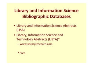 Evidence Based Library and Information Practice | PPT