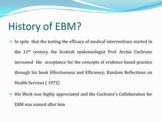 Evidence Based Medicine | PPTX