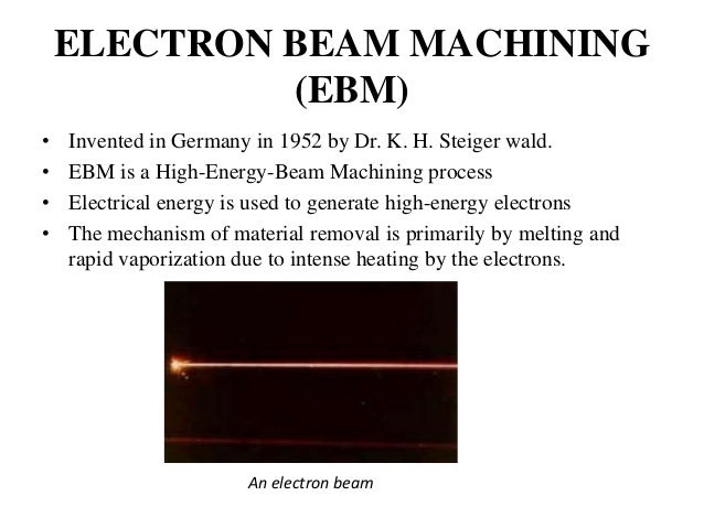 Electron Beam Machining Diagram