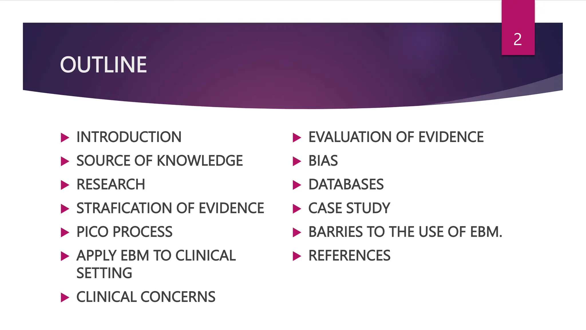 Evidence-based medicine in clinical pharmacy | PPTX