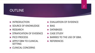 Evidence-based medicine in clinical pharmacy | PPTX