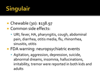 Use of Singulair in asthma | PPTX