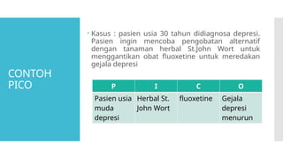 konsep formulasi PICO (patient, intervention, control,outcome) | PPTX