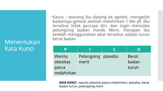 konsep formulasi PICO (patient, intervention, control,outcome) | PPTX
