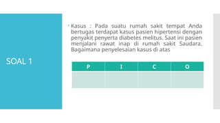 konsep formulasi PICO (patient, intervention, control,outcome) | PPTX