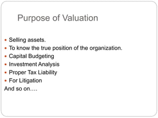 Assets and Liability valuation | PPTX