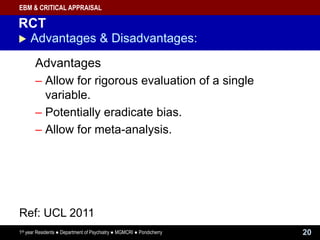 Ebm & critical appraisal | PPT