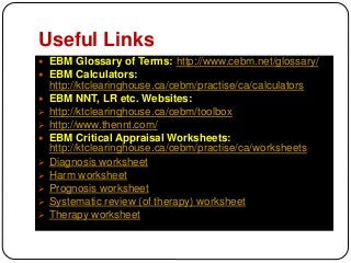 EBM Diagnosis Appraisal Template F1 | PPTX