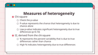 EBM - Overview of Performing a Systematic Review and Meta-analysis | PPT