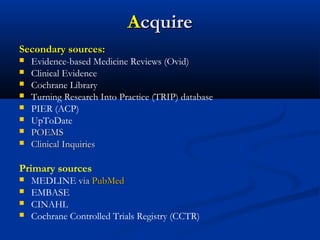 Evidence-Based Medicine Overview | PPT
