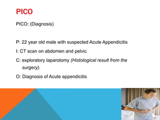 Evidence based medicine scenario Example | PPTX | Digestive Disorders ...