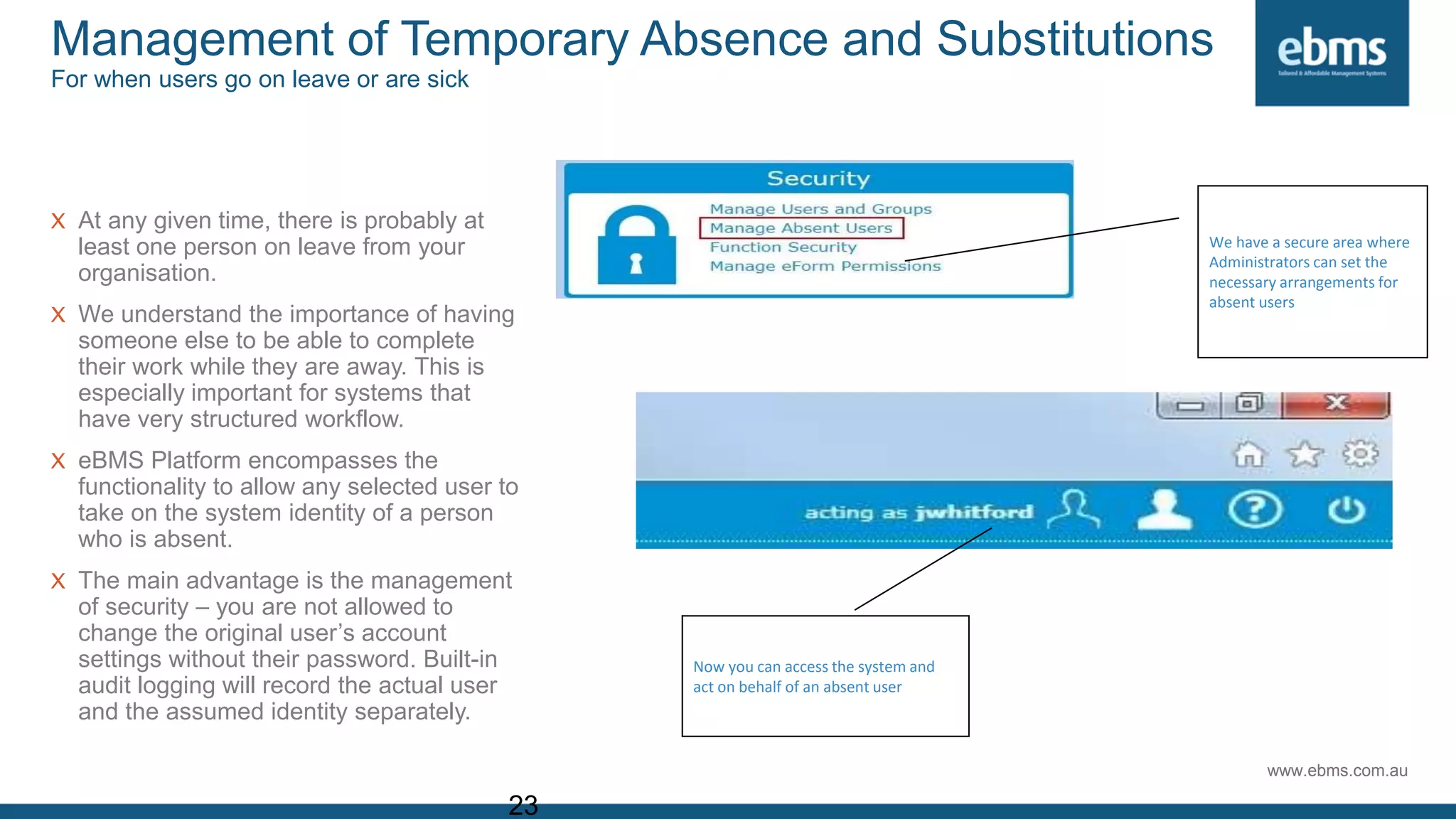 eBMS Business Management Systems | PPTX | Email | Internet