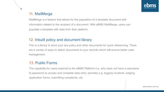 eBMS Business Management Systems | PPTX | Email | Internet