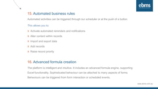 eBMS Business Management Systems | PPTX | Email | Internet